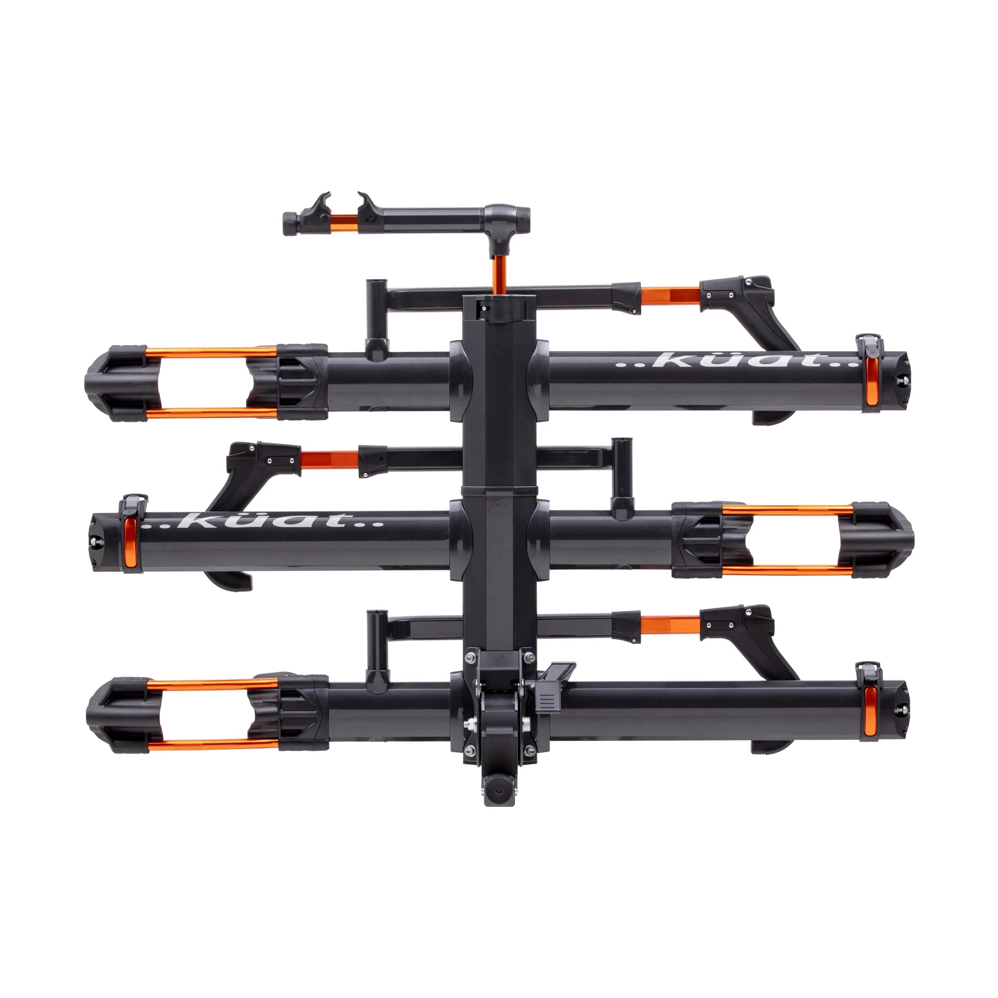 Kuat NV™ 2.0 3-Bike Hitch Rack – Gray Metallic & Orange Anodize (2-Inch)(NV23G) – West Coast Off ...
