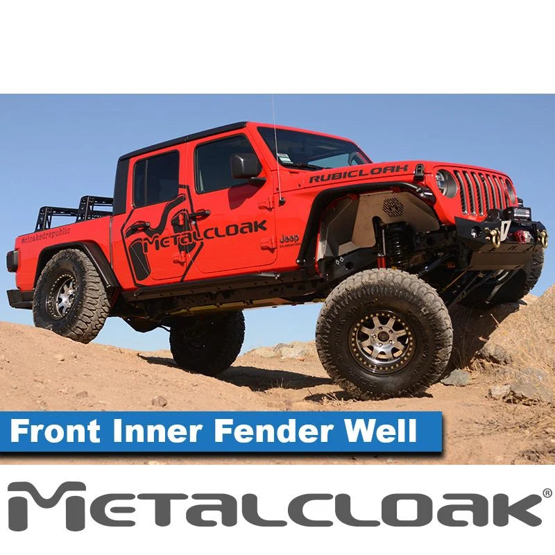 MetalCloak JL/JT Hi-Clearance Inner Fender Set | Aluminum (6290 ...