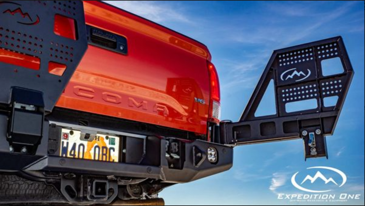 Expedition One Rear Bumper w/ Dual Swing Carrier for Tacoma 2016-2023 ...