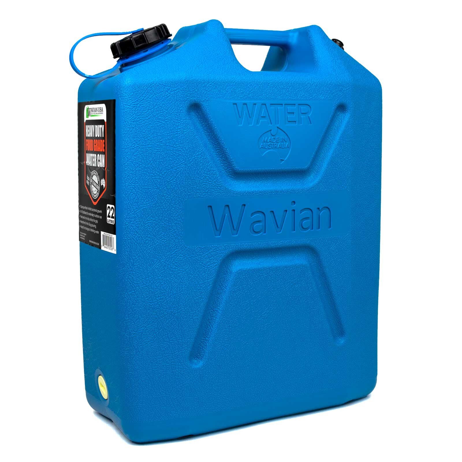 Wavian Blue Water Can - 5.8 Gallon (22L) | BPA-Free & Leak-Proof – West ...
