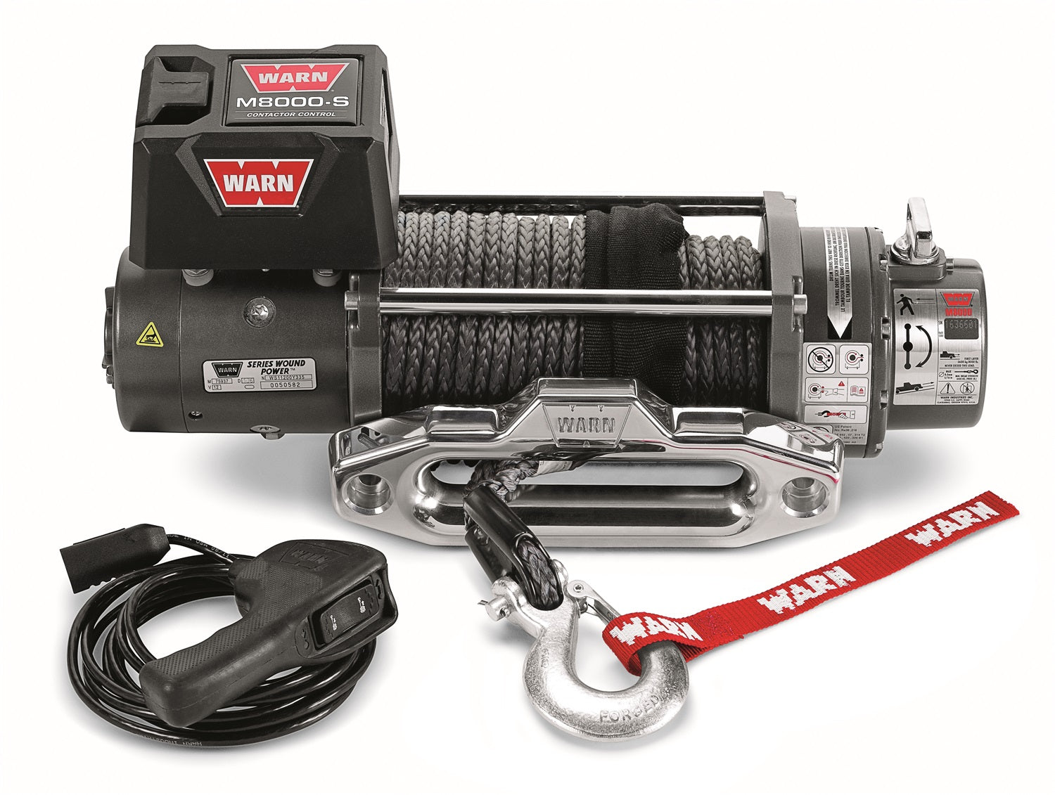 Warn M8-S Winch (87800) | 8,000 lbs Synthetic Rope Winch – West Coast ...